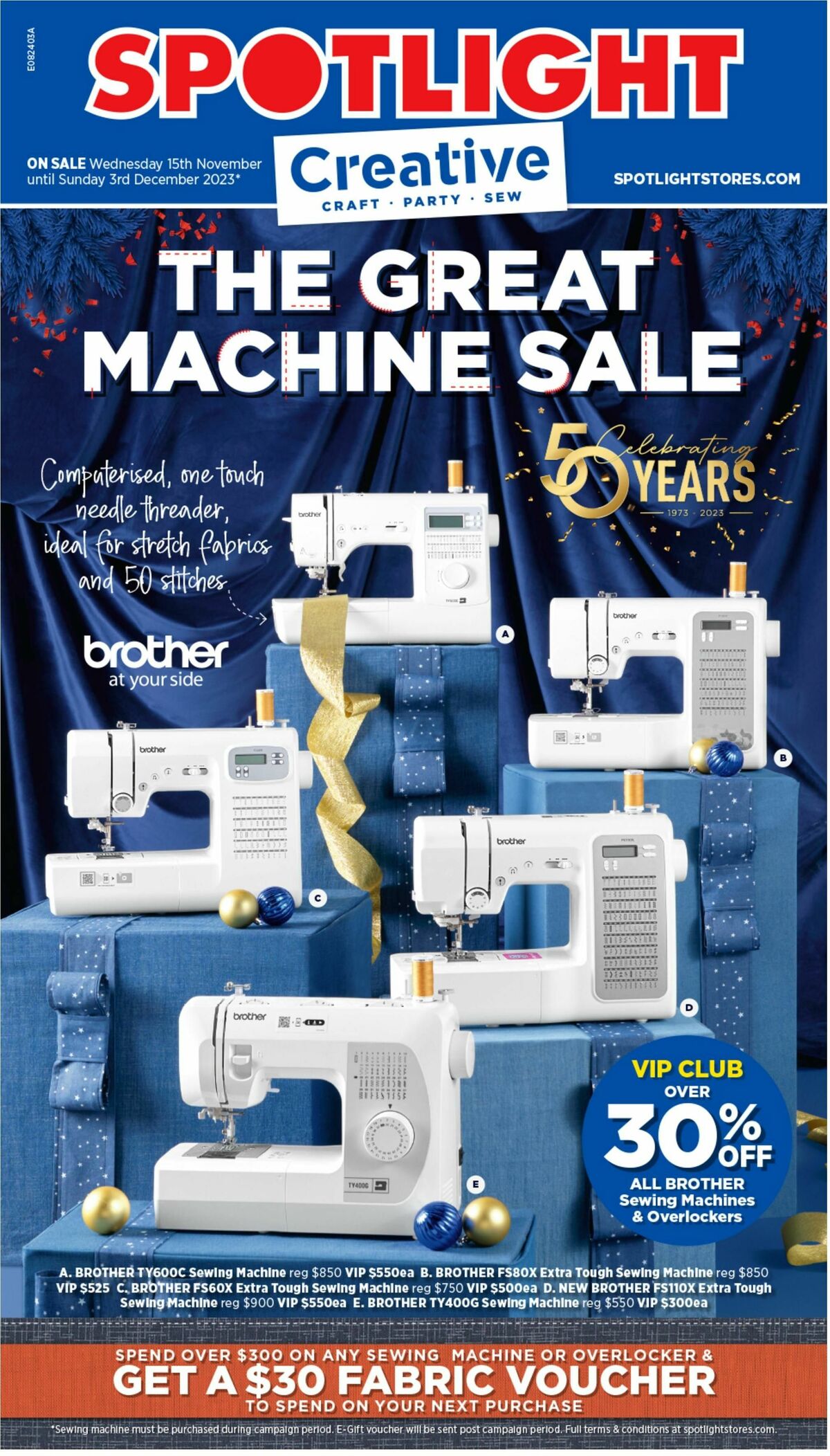 Spotlight VIP Creative from 15 November