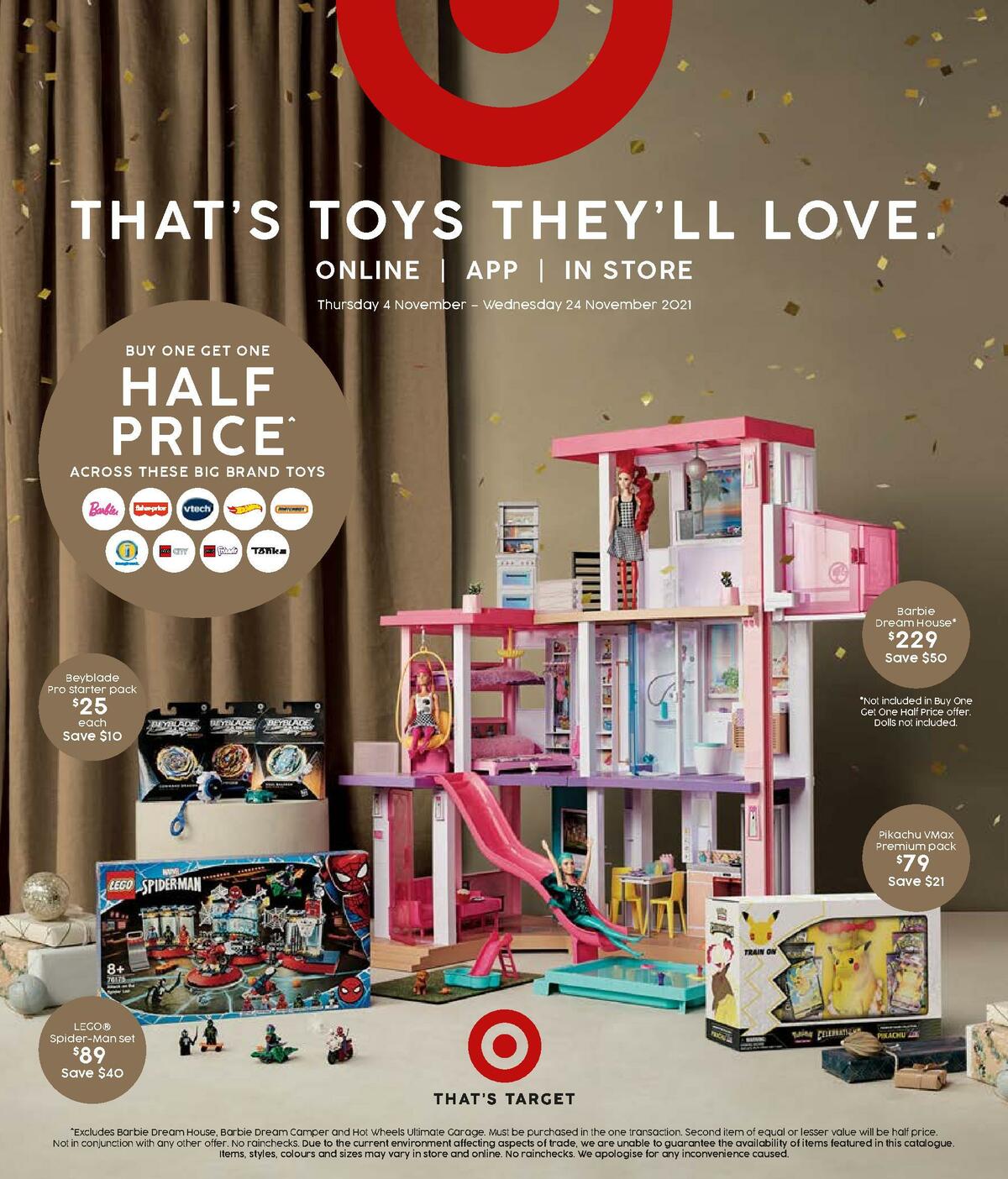 Target from 4 November