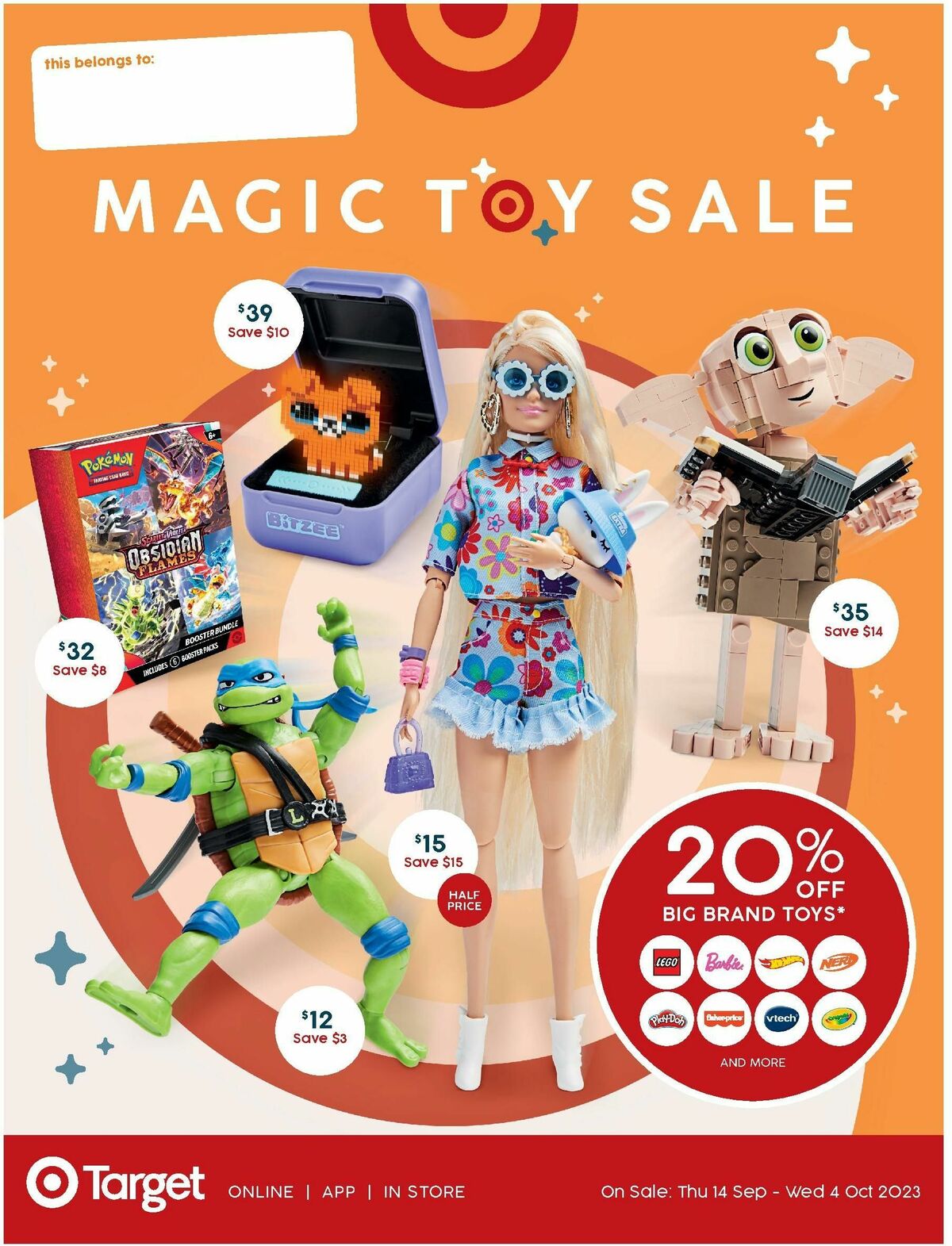 Target from 14 September