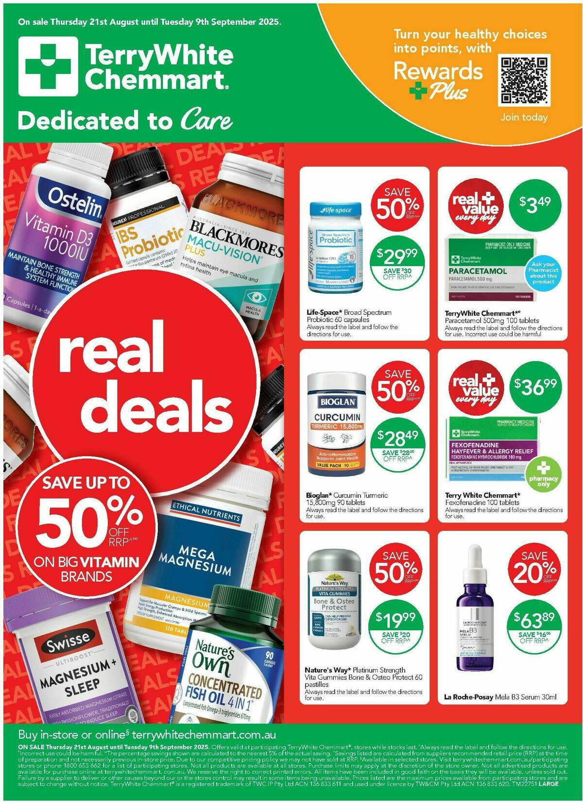 TerryWhite Chemmart from 21 August