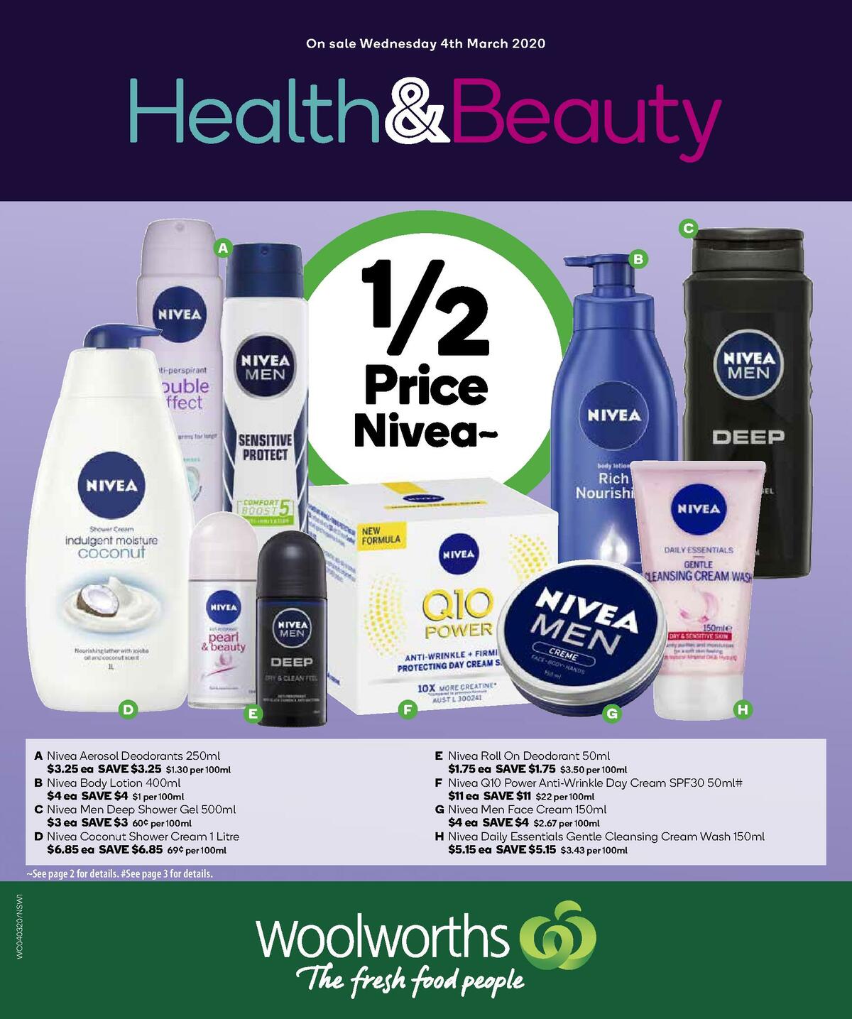 Woolworths Health & Beauty Catalogues & Specials from 4 March