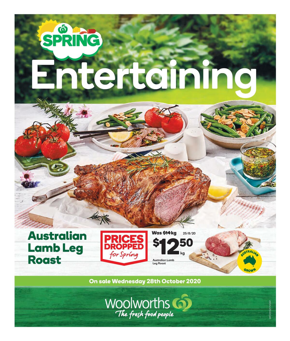 Woolworths Spring Entertaining Catalogues & Specials from 28 October