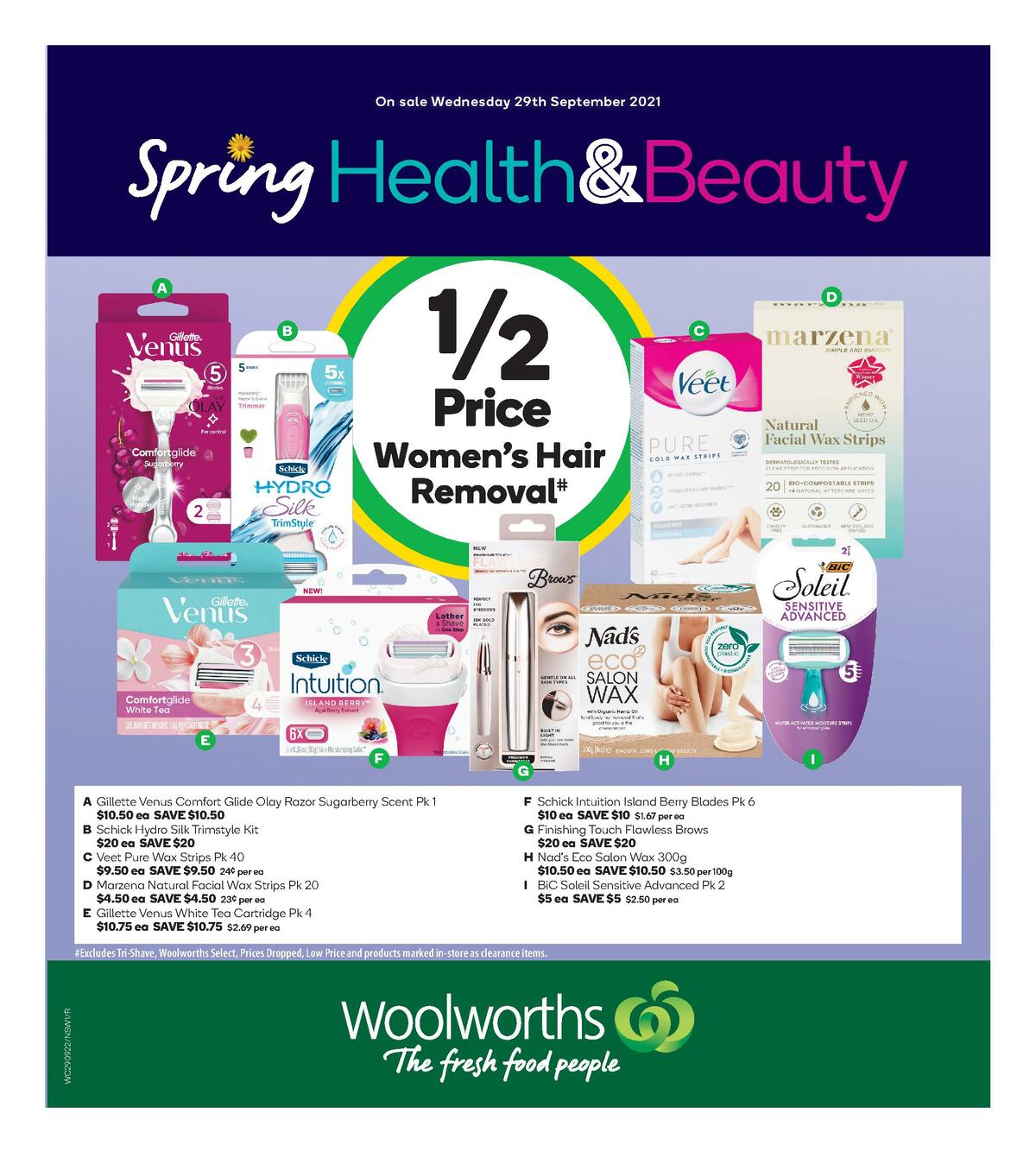 Woolworths Spring Health & Beauty Catalogues & Specials from 29 September