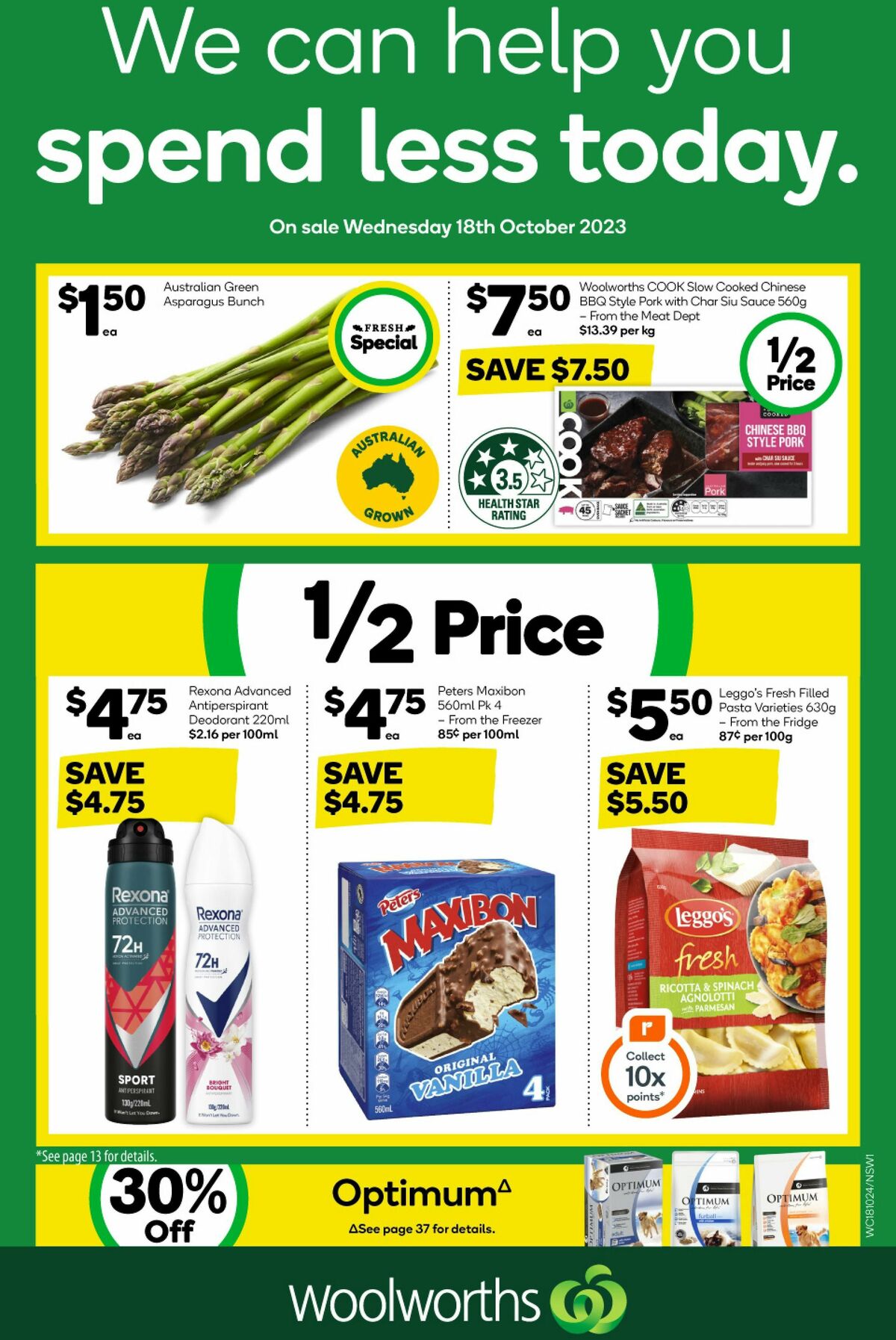 Woolworths Catalogues & Specials from 18 October