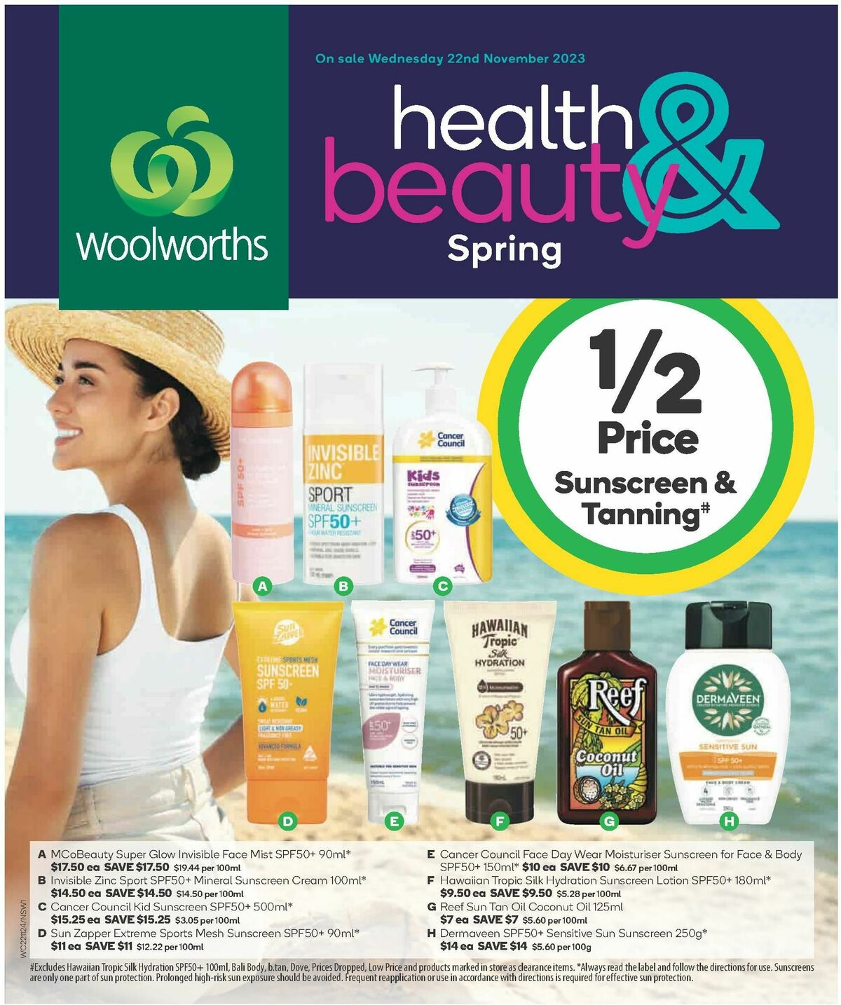 Woolworths Spring Health & Beauty Catalogues & Specials from 22 November