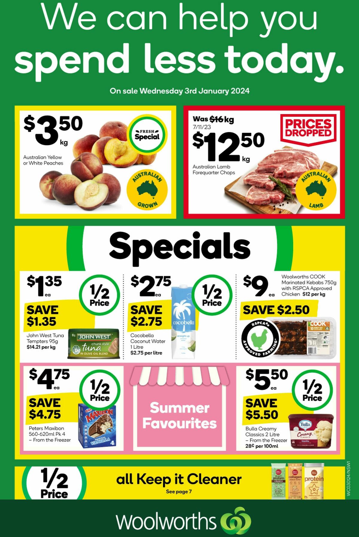 Woolworths Catalogues & Specials from 3 January