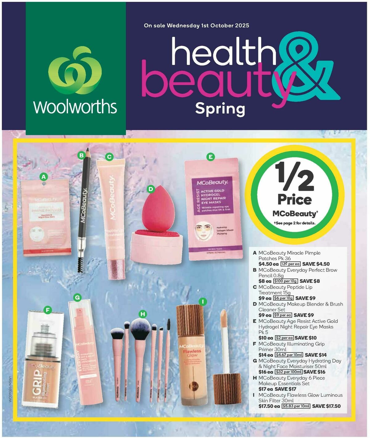 Woolworths Spring Health & Beauty Catalogues & Specials from 1 October